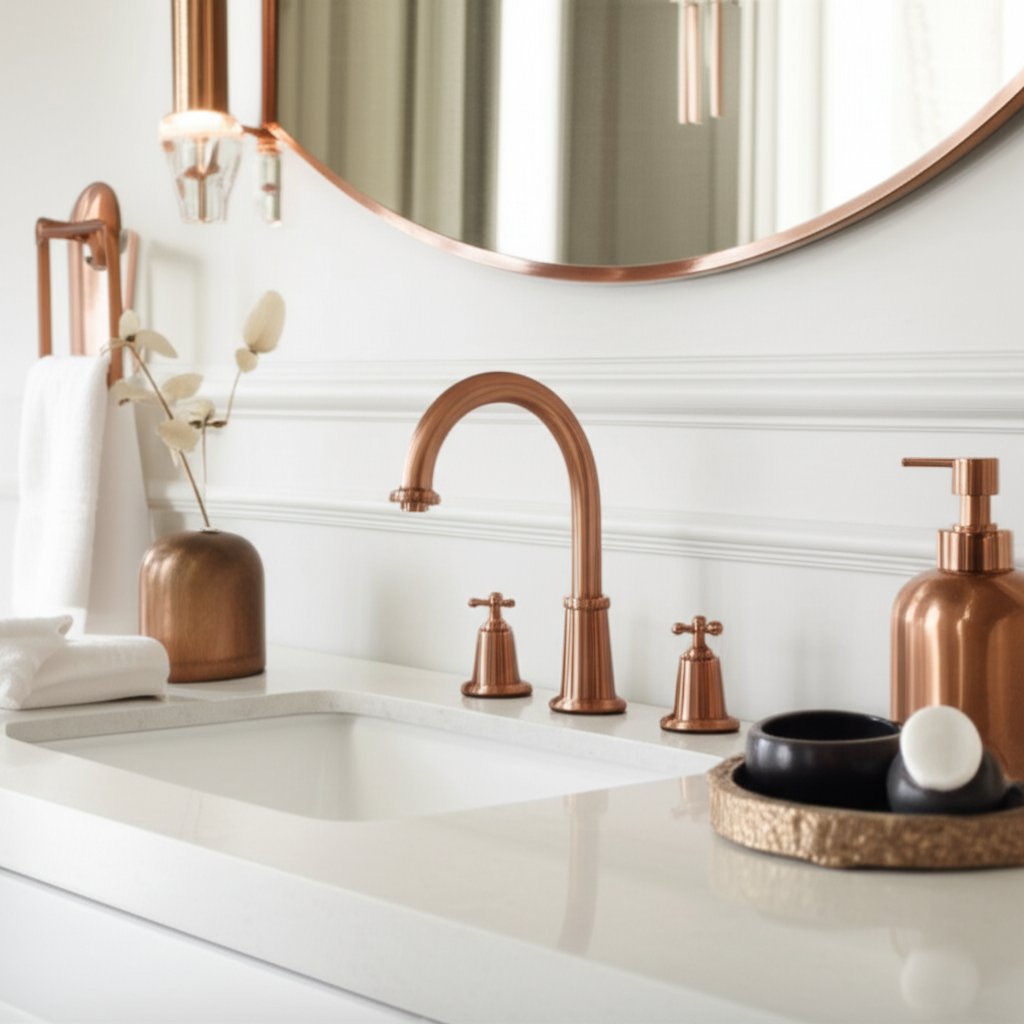 Copper Fixtures Boost Bathroom Health and Elegance | Deco Magazine ...