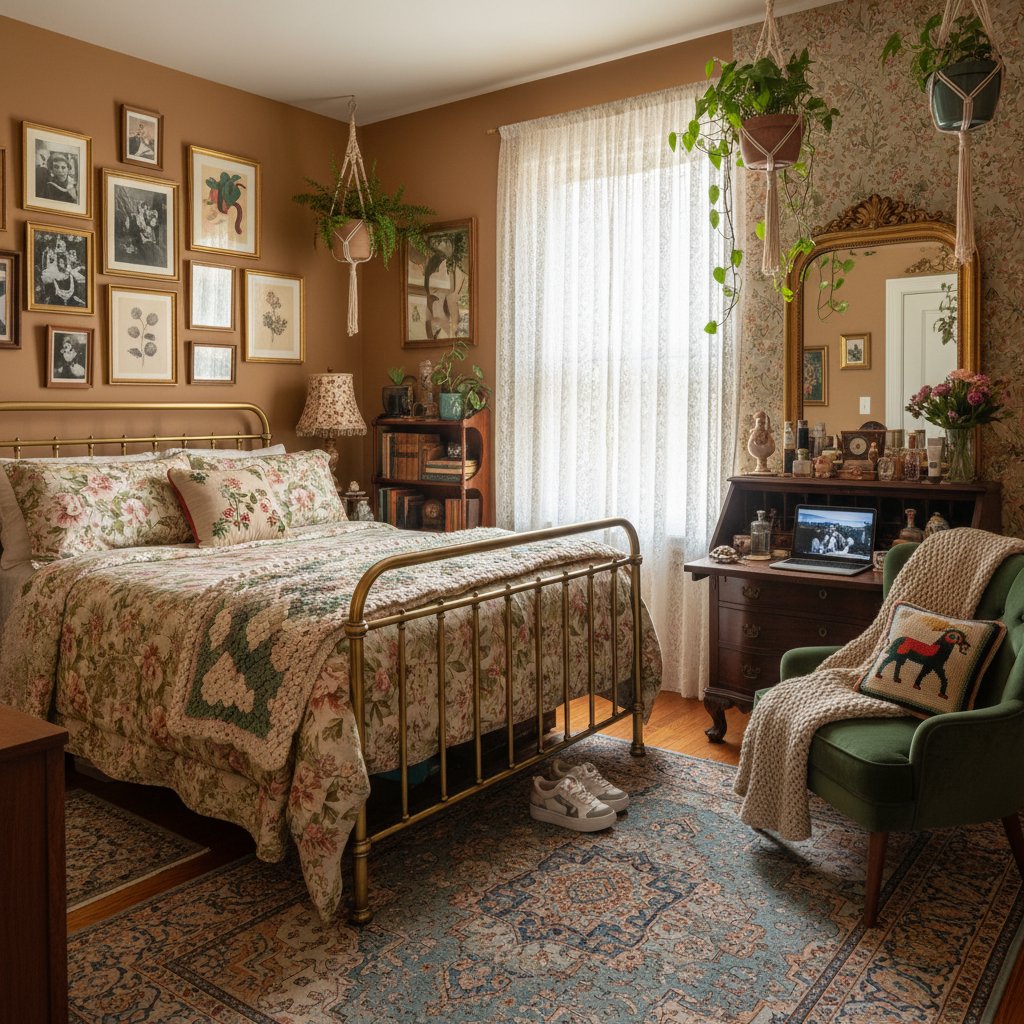 Gen Z Grandmillennial Bedroom Style: Vintage Revival and Bold ...